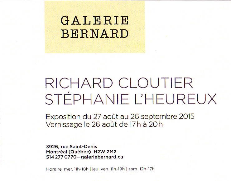 Expositions | Richard Cloutier